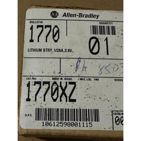Allen-Bradley 1770-XY 3.6V Lithium Battery for PLC Controllers