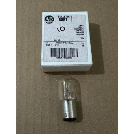 Allen-Bradley 855T-L10 120V AC Incandescent Lamp for 70 mm Stack Lights