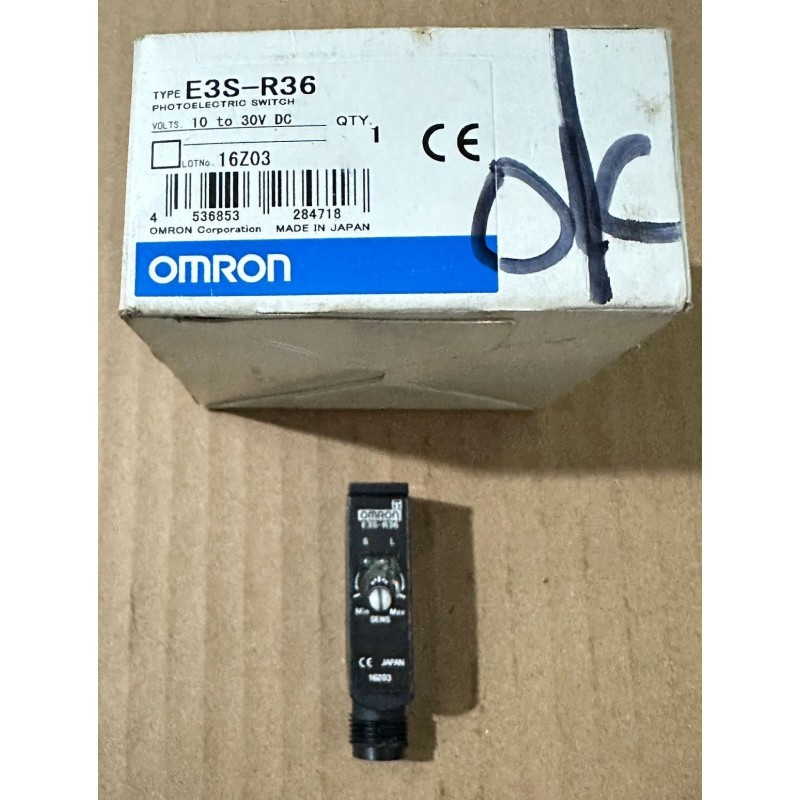 "OMRON E3S-R36 Sensor - High-Precision, 4m Range, IP67, 1ms Response"