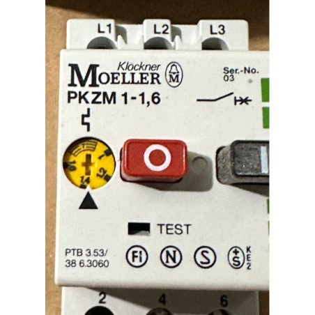 "Moeller PKZM1-1.6: Compact, 1.6A Industrial Motor-Protective Circuit