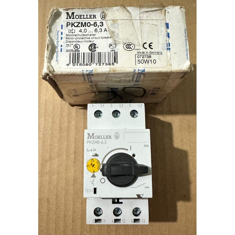 "Moeller PKZM0-6.3 Circuit Breaker: Robust, Compact, Optimal Overload