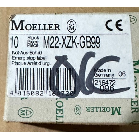 KLOCKNER MOELLER M22-XZK-GB99 Industrial Green Illuminated Push Butto