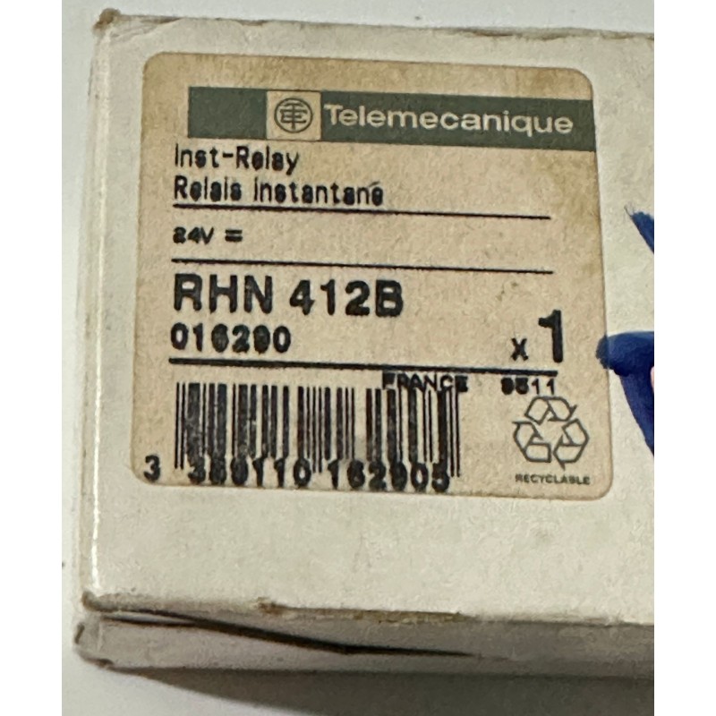 Telemecanique RHN 412B Plug-in Relay – Reliable 4 C/O 24 V DC Relay