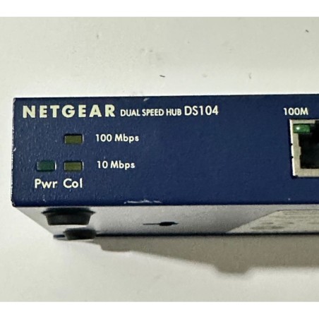 NETGEAR DS104 Dual Speed Hub – 4-Port 10/100 Mbps Ethernet Hub