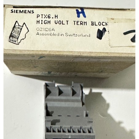 Siemens PTX6.H – High-Voltage Terminal Block for Industrial Control Systems