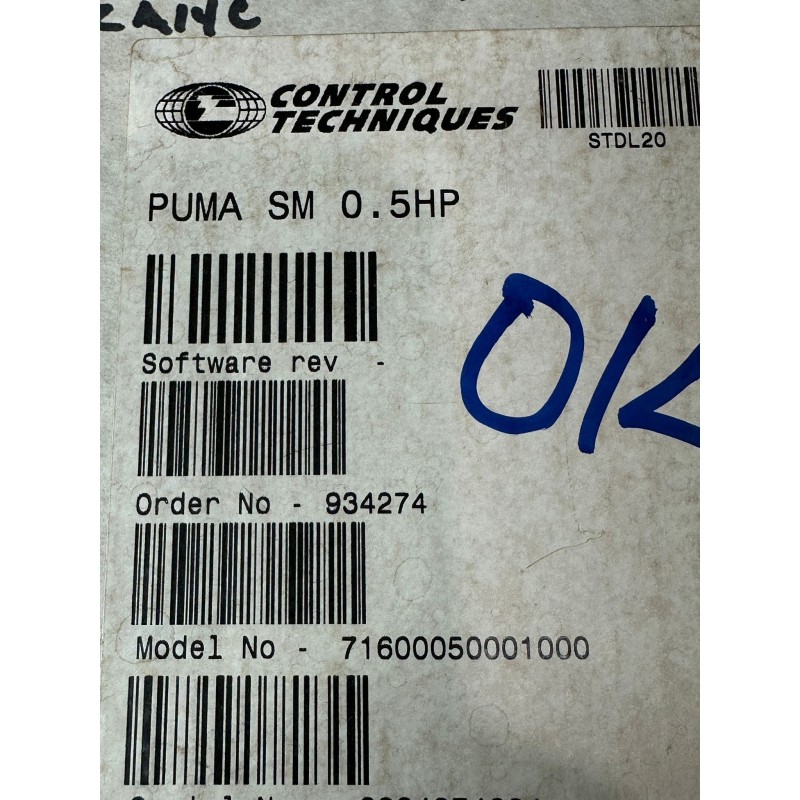 Control Techniques PUMA SM 0.5HP – DC Motor Speed Controller