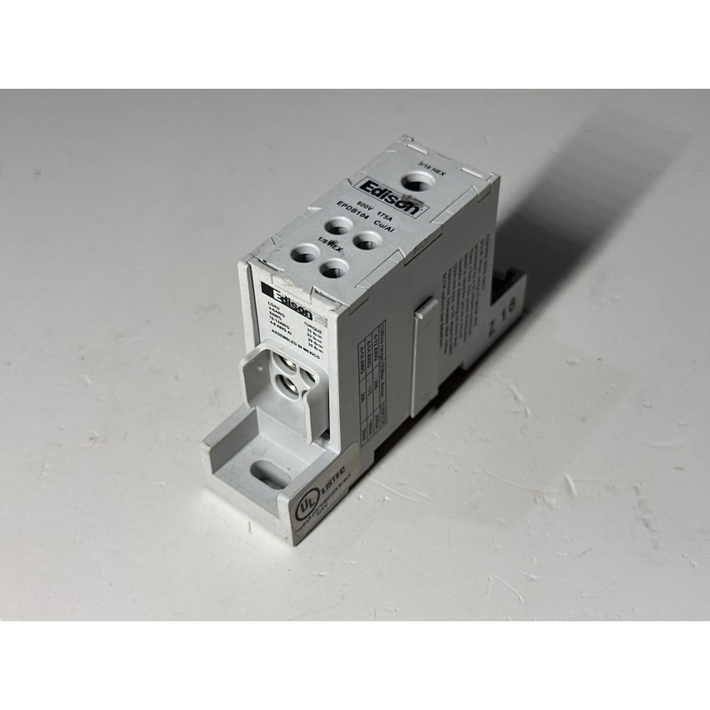 Edison EPDB104 175A Power Distribution Block – 1-Pole Enclosed Terminal ...
