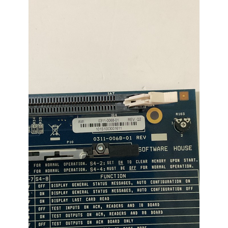 Software House 0311-0068-01 iStar Pro Digital Board Controller Assembly