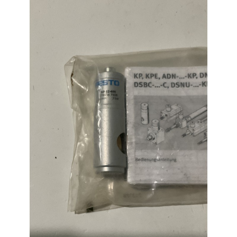 FESTO KP-12-600 Pneumatic Clamping Cartridge – 12 mm Piston Rod