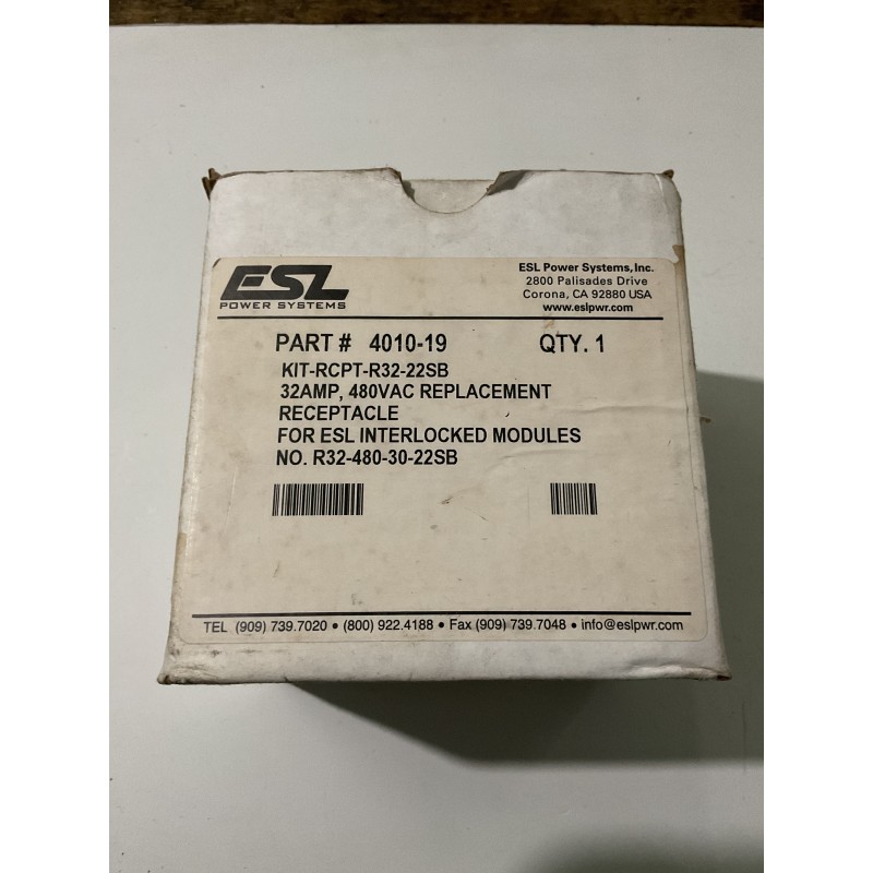 ESL Power Systems Inc KIT-RCPT-R32-22SB 4010-19 - Safety-Interlocked ...