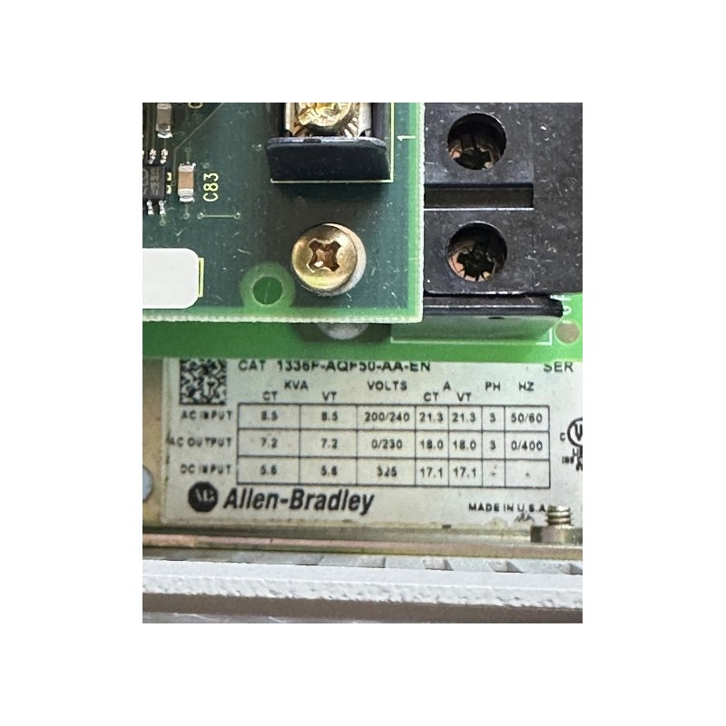 Allen-Bradley 1336 PLUS Sensorless Vector Drive – Precision Motor ...