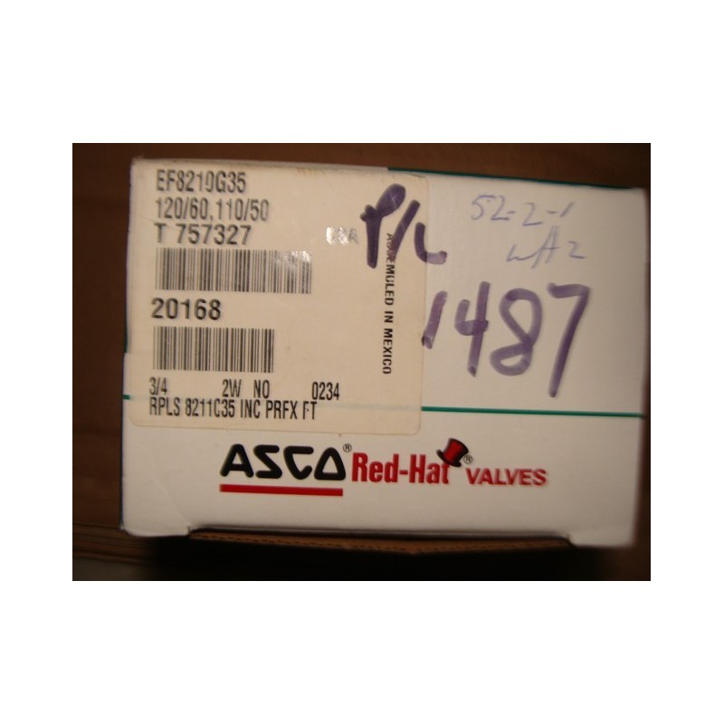 ASCO Red Hat Solenoid Valve EF8210G35 - Efficient and Reliable Operat