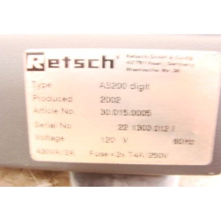 RETSCH TYP AS200 DIGIT