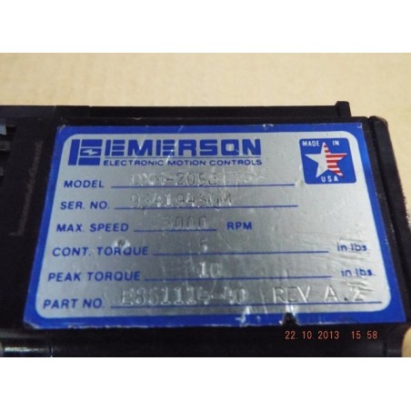 Emerson DXM-205E Servo Motor – High-Performance Industrial Automation